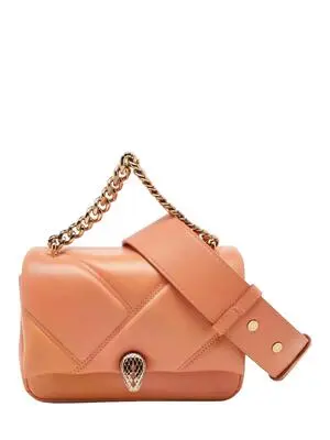 BVLGARI Mini Serpenti Cabochon Leather Bag - Orange