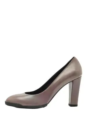 TOD'S Block-heel Leather Pumps - Purple