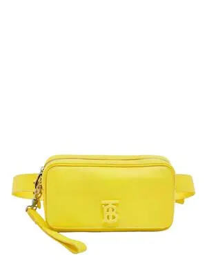 Burberry Tb Leather Belt Bag - Yellow