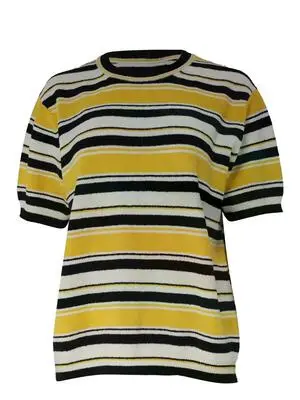 Marc Jacobs Striped Crewneck Top - Yellow