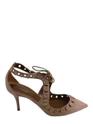 AQUAZZURA Theo Suede Pumps - Neutrals