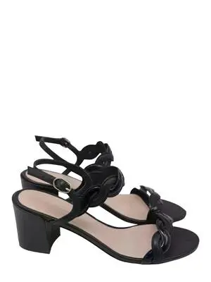 STUART WEITZMAN Braided Sandals - Black
