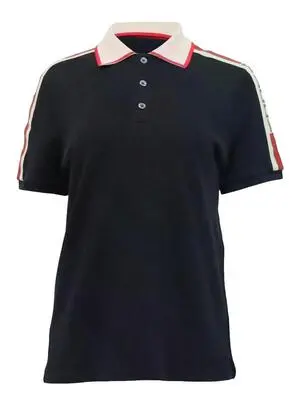Gucci Logo-detail Polo Shirt - Black