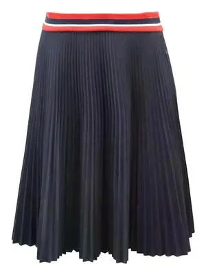 Prada Pleated Midi Skirt - Blue