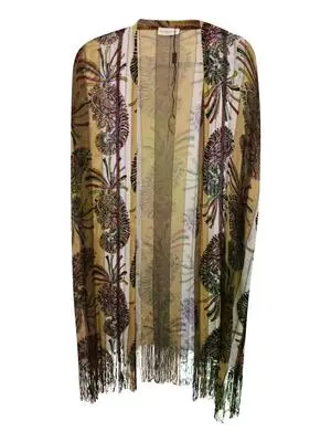 Etro Paisley-pattern Poncho - Neutrals