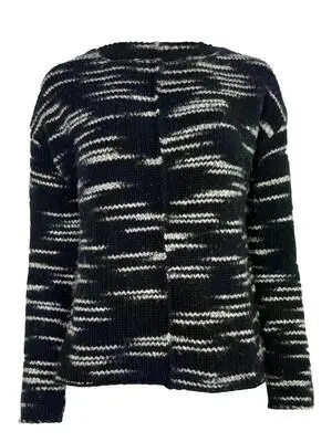 NILI LOTAN Crew-neck Long-sleeve Sweater - Black