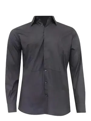 Dolce & Gabbana Button-down Tuxedo Shirt - Grey