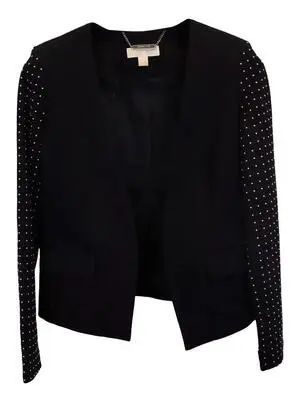 Michael Kors Jacket With Studded Sleeves - Black