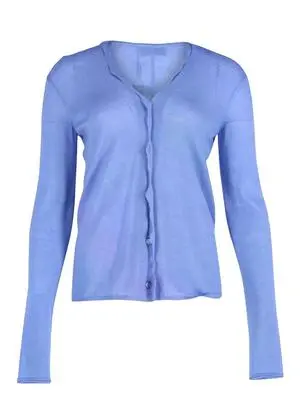 Saint Laurent V-neck Cardigan - Blue