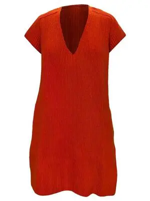 HERMÈS Knitted V-Neck Dress