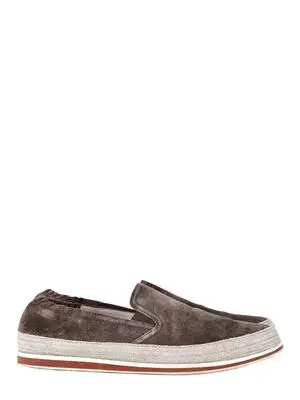 Prada Suede Espadrille Sneakers - Brown