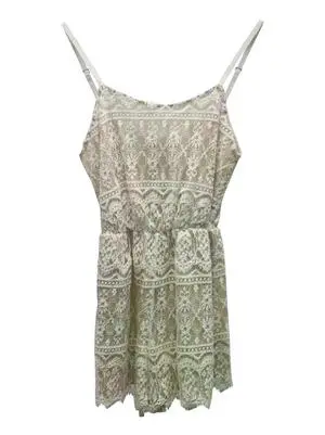 Alice + Olivia Lace Sleeveless Playsuit - Neutrals
