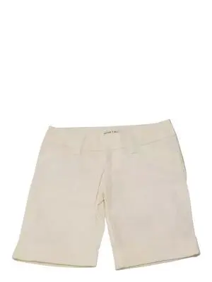 Alice + Olivia Cuffed Bermuda Shorts - White