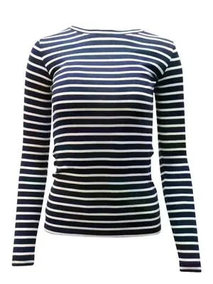 Vince Striped Long-sleeve Top - Blue
