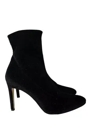 GIUSEPPE ZANOTTI Glitter-embellished Ankle Boots - Black