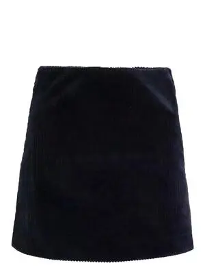 GANNI Corduroy Mini Skirt - Blue