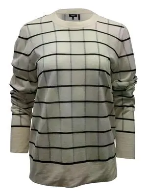 THEORY Grid-Pattern Sweater