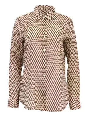 NILI LOTAN Paisley-print Shirt - Neutrals