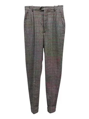 ISABEL MARANT VINTAGE Check-pattern Trousers - Grey