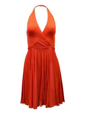 Ralph Lauren Halterneck Midi Dress - Orange