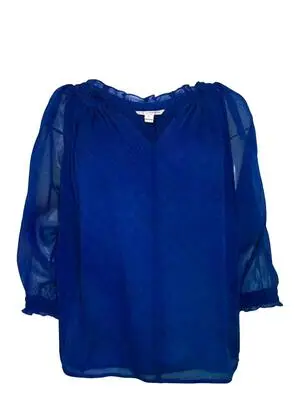 Diane Von Furstenberg Puff-sleeves Blouse - Blue