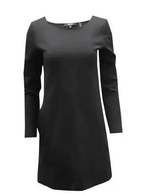 Theory Long-sleeve Mini Dress - Black