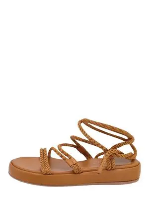 GIANVITO ROSSI Rope Lace-Up Sandals