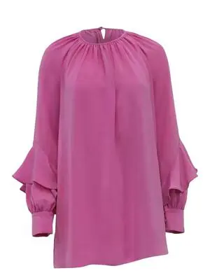 Max Mara Ruffle-detailed Blouse - Pink