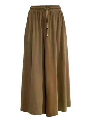 Max Mara Drawstring Midi Skirt - Brown