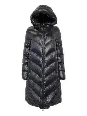 Moncler Quilted Hooded Down Coat - Black