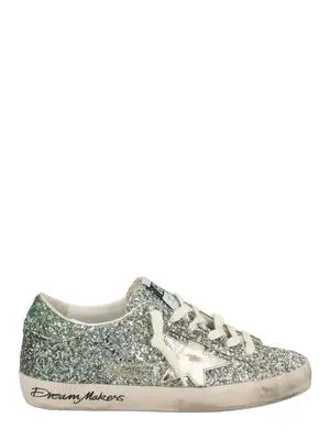 GOLDEN GOOSE Superstar Low Top Sneakers - Silver