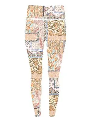 LEZAT Ada Organic Cotton 7/8 Legging - Floral Patchwork