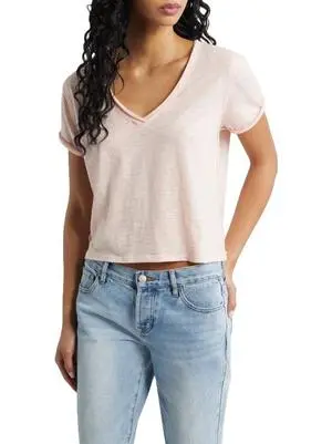 Free People Take Two T-shirt - Blushing Peony Combo