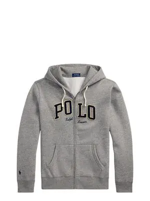 Polo Ralph Lauren Logo Zip Up Sweatshirt - Grey