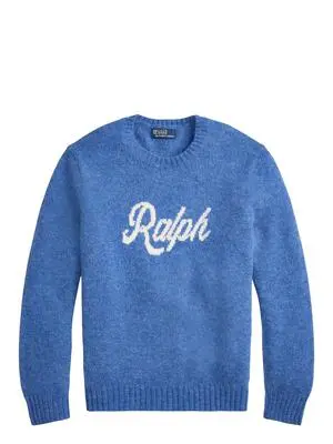 Polo Ralph Lauren Crew Neck Sweater With Logo - Sky Blue
