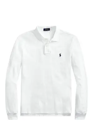 Polo Ralph Lauren Long-sleeved Polo Shirt With Logo - White