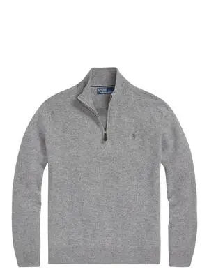 Polo Ralph Lauren Half-zip Mock Neck Sweater - Grey