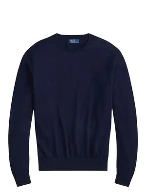 Polo Ralph Lauren Crew Neck Sweater With Logo - Blue