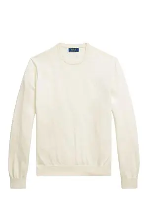 Polo Ralph Lauren Cotton And Cashmere Crewneck Sweater - Beige