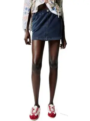 Desigual Nonstretch Denim Miniskirt - Blue