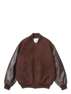 VOWELS Varsity Jacket - Brown