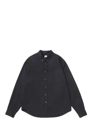 VOWELS Oxford Button Down Shirt - Black