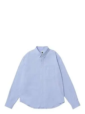 VOWELS Oxford Button Down Shirt - Blue
