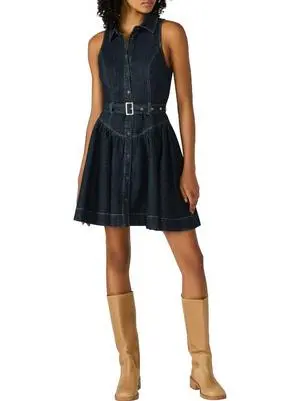 Steve Madden Senia Denim Shirtdress - Dark Indigo