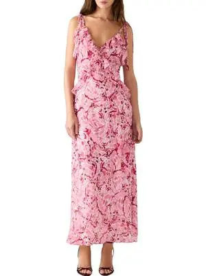 Steve Madden Adalina Maxi Dress - Pink Check
