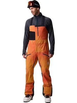 BACKCOUNTRY Cottonwoods Lt Xpore 3l Bibs - Boundary Orange Ombre/black