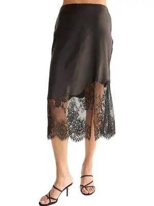 CRESCENT Beaded Mini Skirt - Black