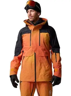 BACKCOUNTRY Cottonwoods Lt Xpore 3l Jacket - Boundary Orange Ombre/black