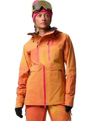 BACKCOUNTRY Cottonwoods Lt Xpore 3l Jacket - Boundary Orange Ombre/black
