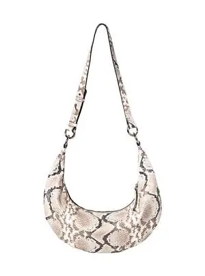 HYER GOODS HYER GOODS Small Leather Convertible Ring Bag Python 2